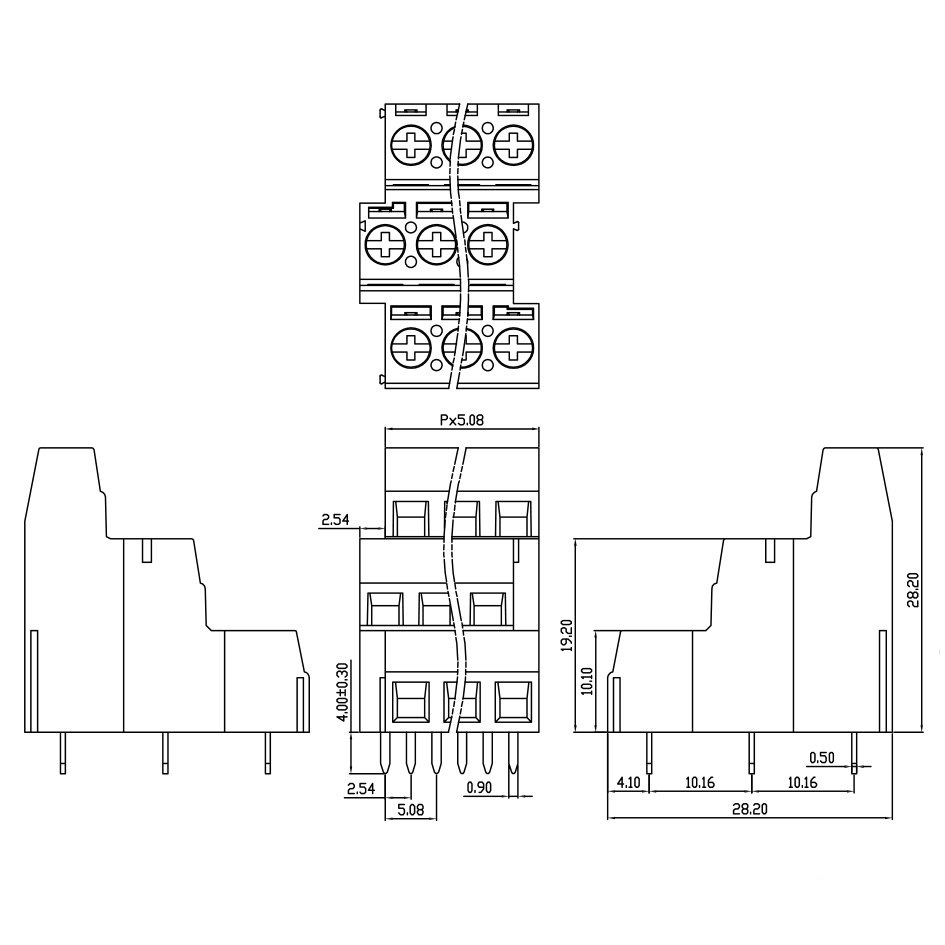 PCB terminals DB127A3-5.08 - Ningbo Dorabo Electric Co., Ltd