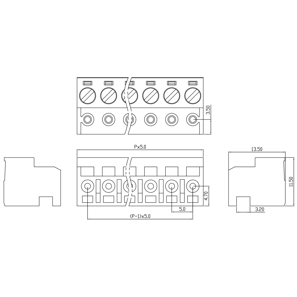 PCB plug-in connector DB331W-5.0 - Ningbo Dorabo Electric Co., Ltd